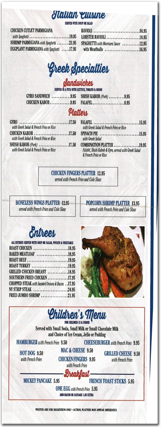 Mike's Diner of Brooklyn Restaurant in Brooklyn / Official Menus & Photos