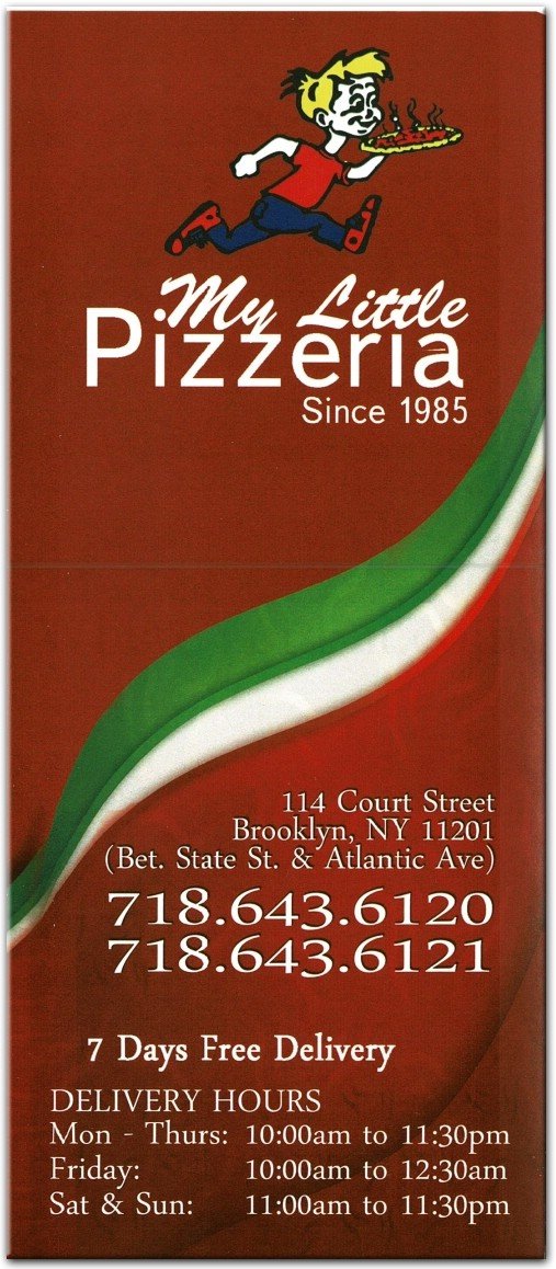 My Little Pizzeria Restaurant in Brooklyn / Menus & Photos