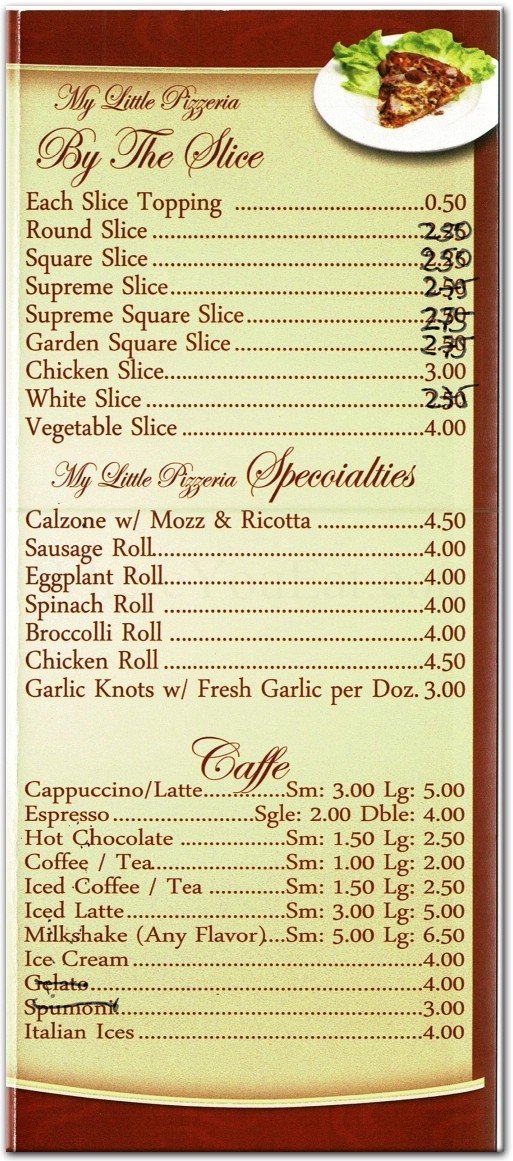 My Little Pizzeria Restaurant in Brooklyn / Menus & Photos