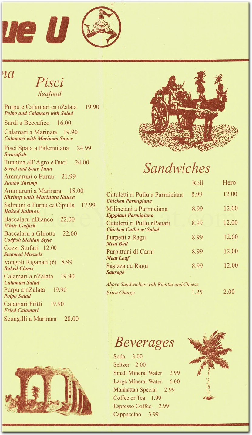 Joe's of Avenue U Restaurant in Brooklyn / Menus & Photos