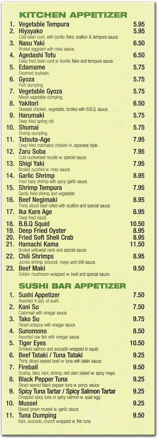 Bay Sushi Restaurant in Brooklyn / Menus & Photos