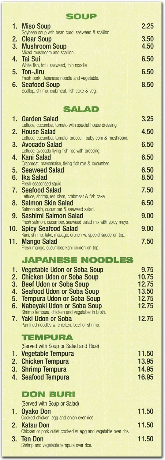 Bay Sushi Restaurant in Brooklyn / Menus & Photos