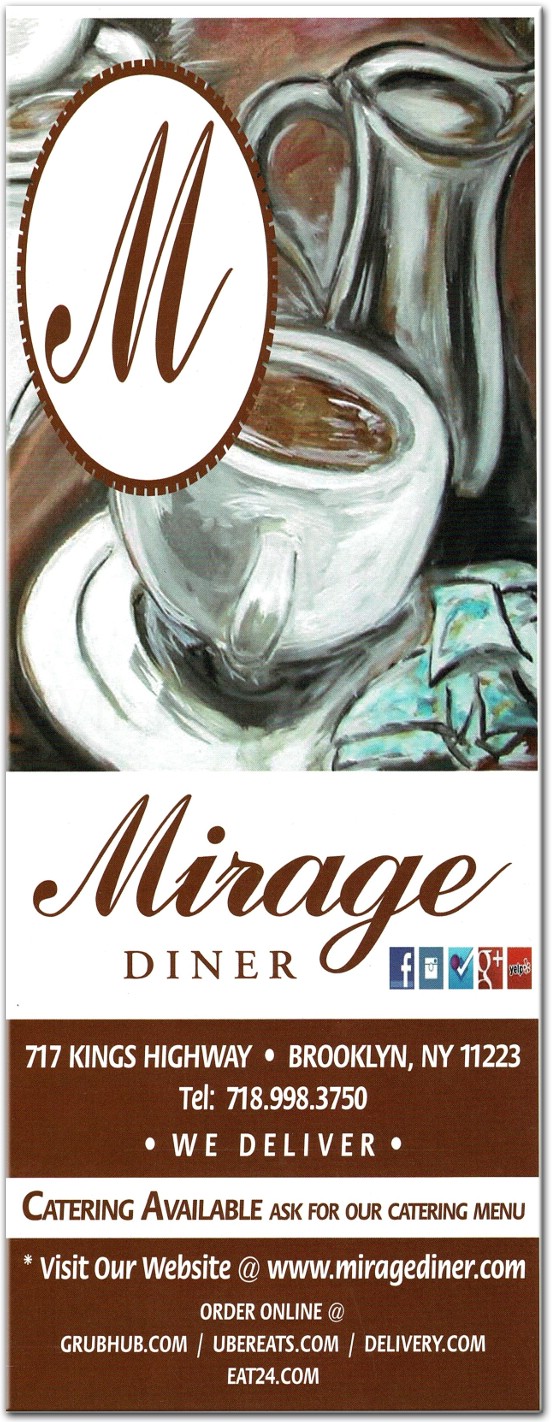 Mirage Diner Restaurant in Brooklyn / Menus & Photos