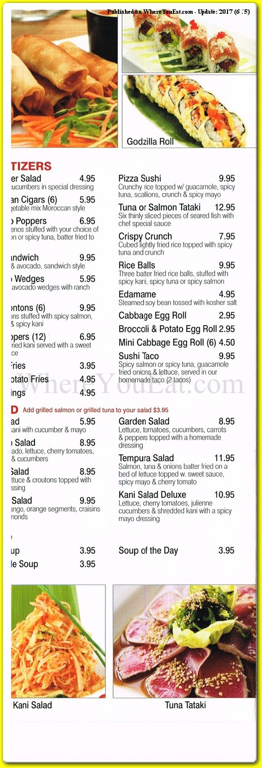 Sushi Meshuga Restaurant in Brooklyn / Menus & Photos