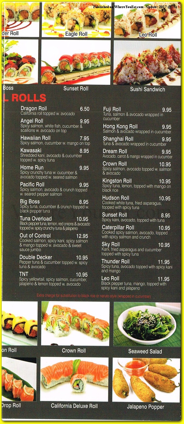 Sushi Meshuga Restaurant in Brooklyn / Menus & Photos