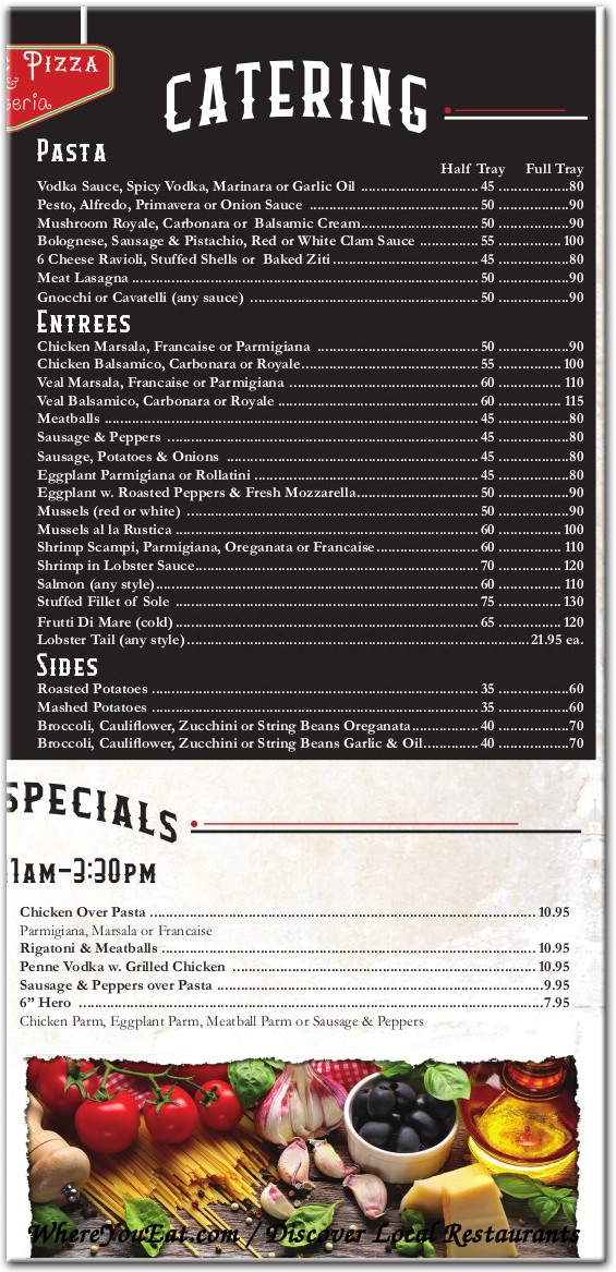 Rustic Pizza & Pasteria Restaurant in Staten Island / Menus & Photos