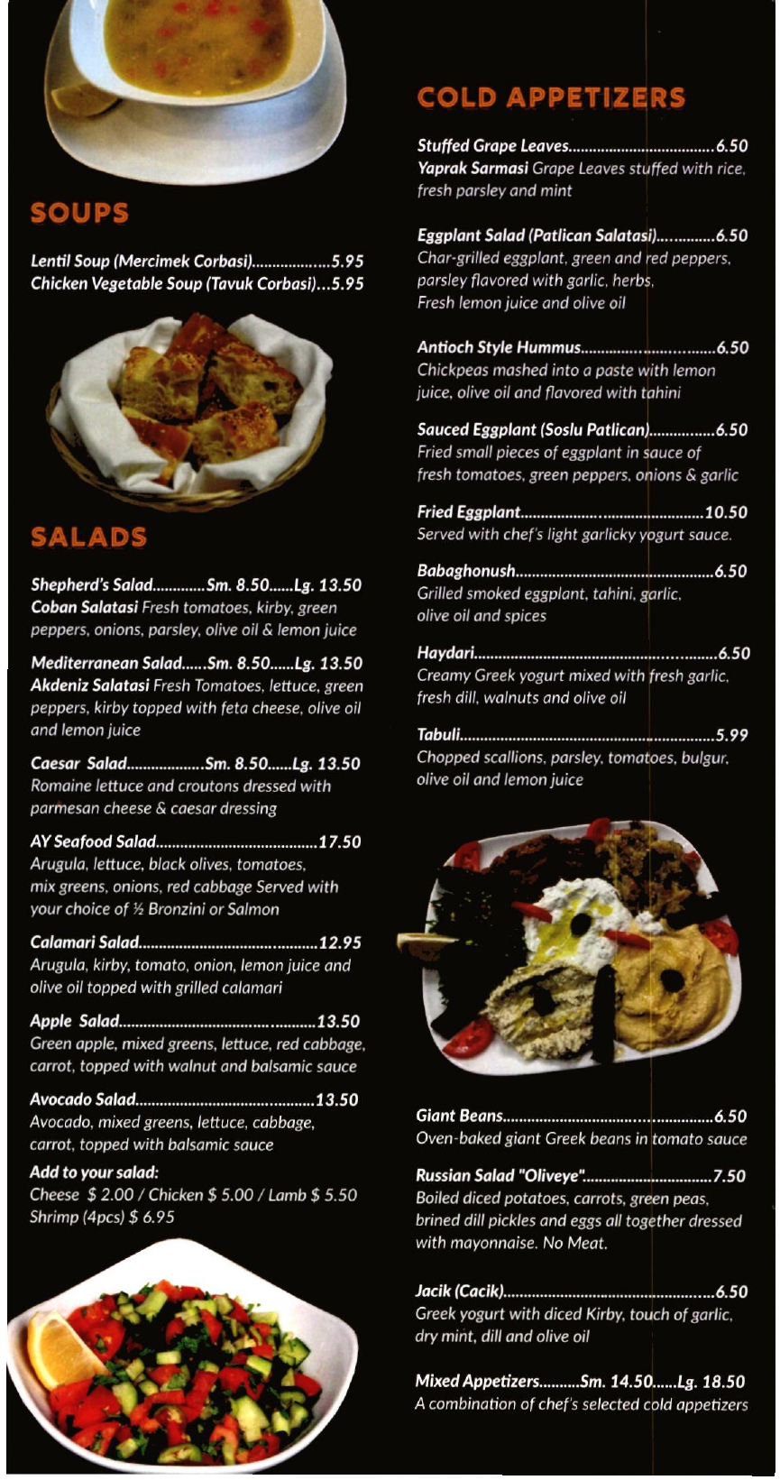 AY Kebab Restaurant in Brooklyn / Official Menus & Photos