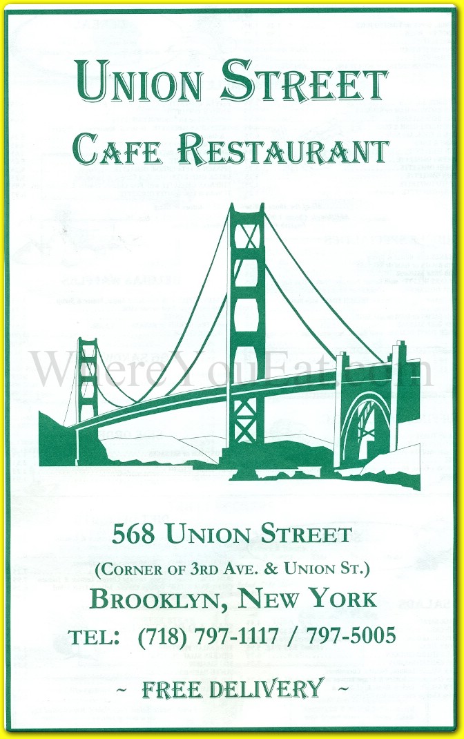 Union Street Cafe Restaurant in Brooklyn / Menus & Photos