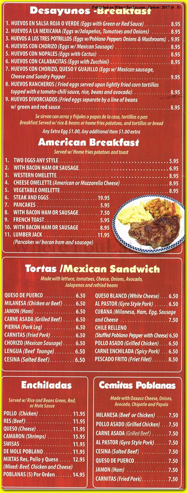 Los Tres Potrillos Restaurant in Brooklyn / Menus & Photos