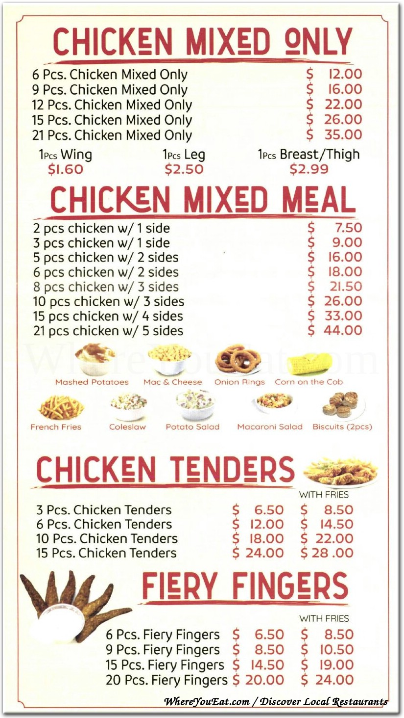 King Royal Fried Chicken Restaurant in Brooklyn / Menus & Photos