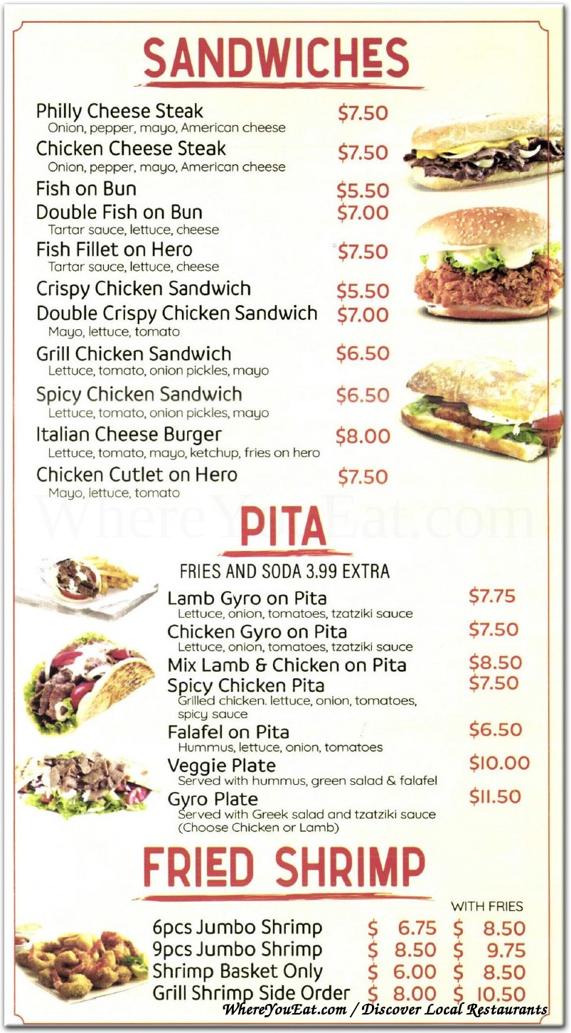 King Royal Fried Chicken Restaurant in Brooklyn / Menus & Photos