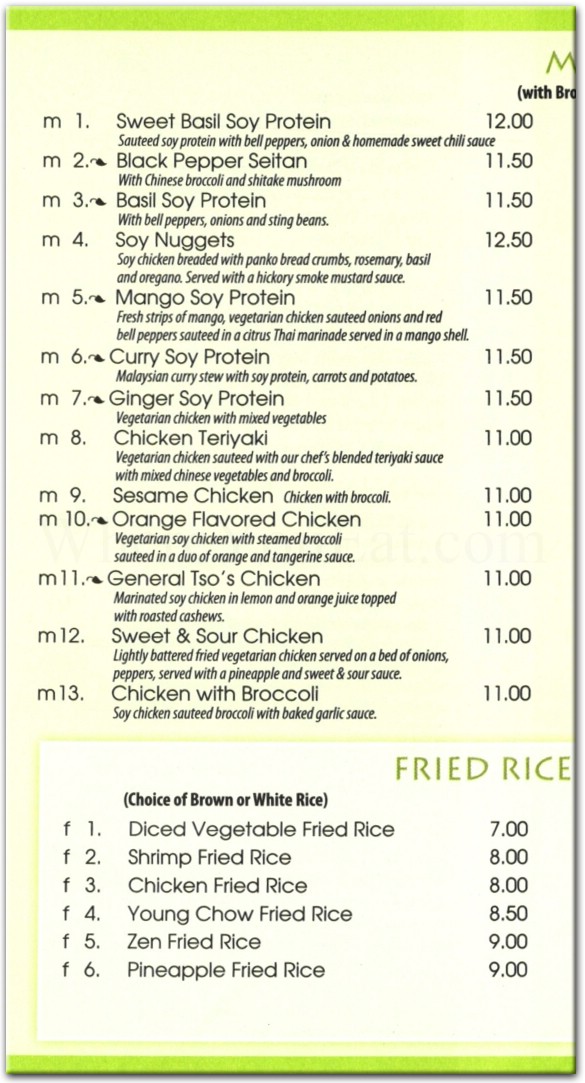 Zen Restaurant in Brooklyn / Menus & Photos