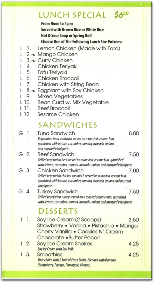 Zen Restaurant in Brooklyn / Menus & Photos