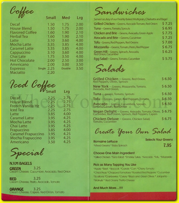 Refresh Restaurant in Brooklyn / Menus & Photos