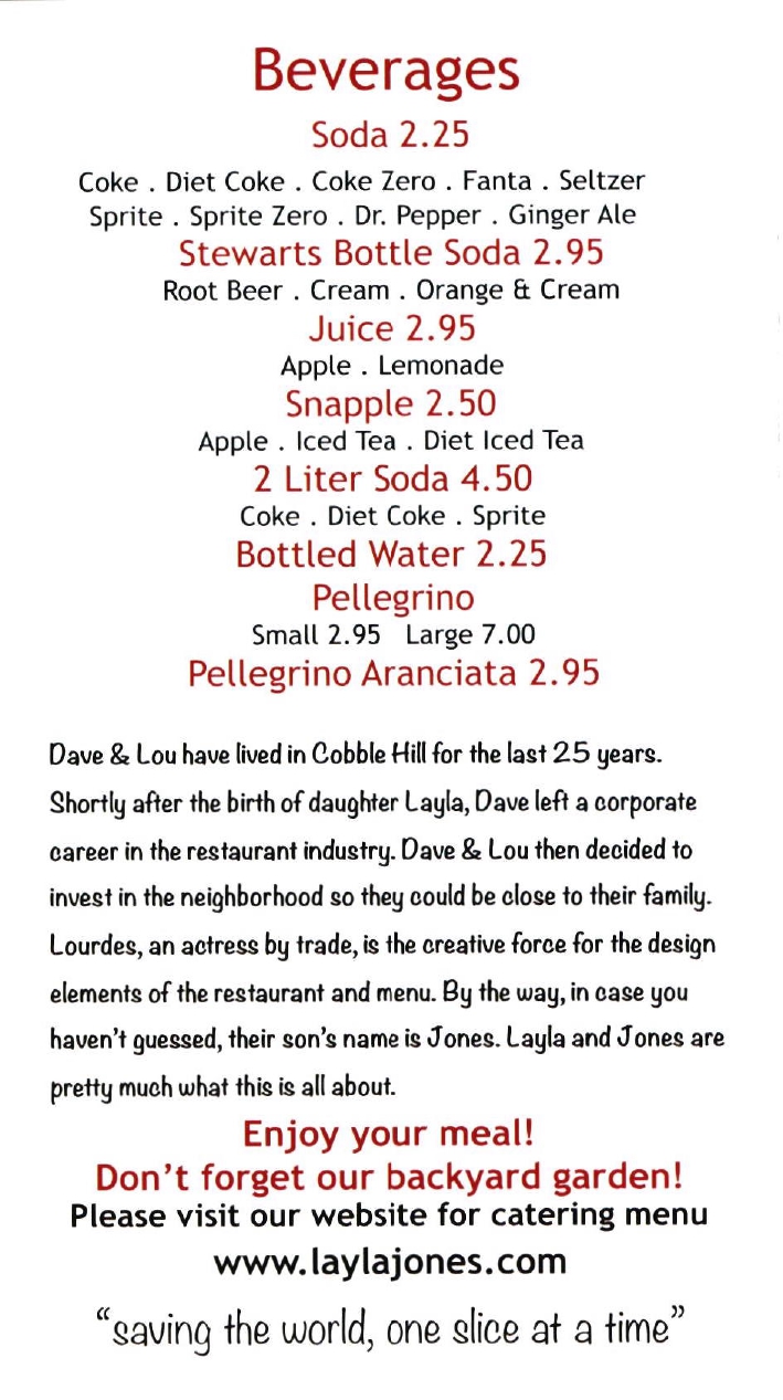 Layla Jones Restaurant in Brooklyn / Menus & Photos