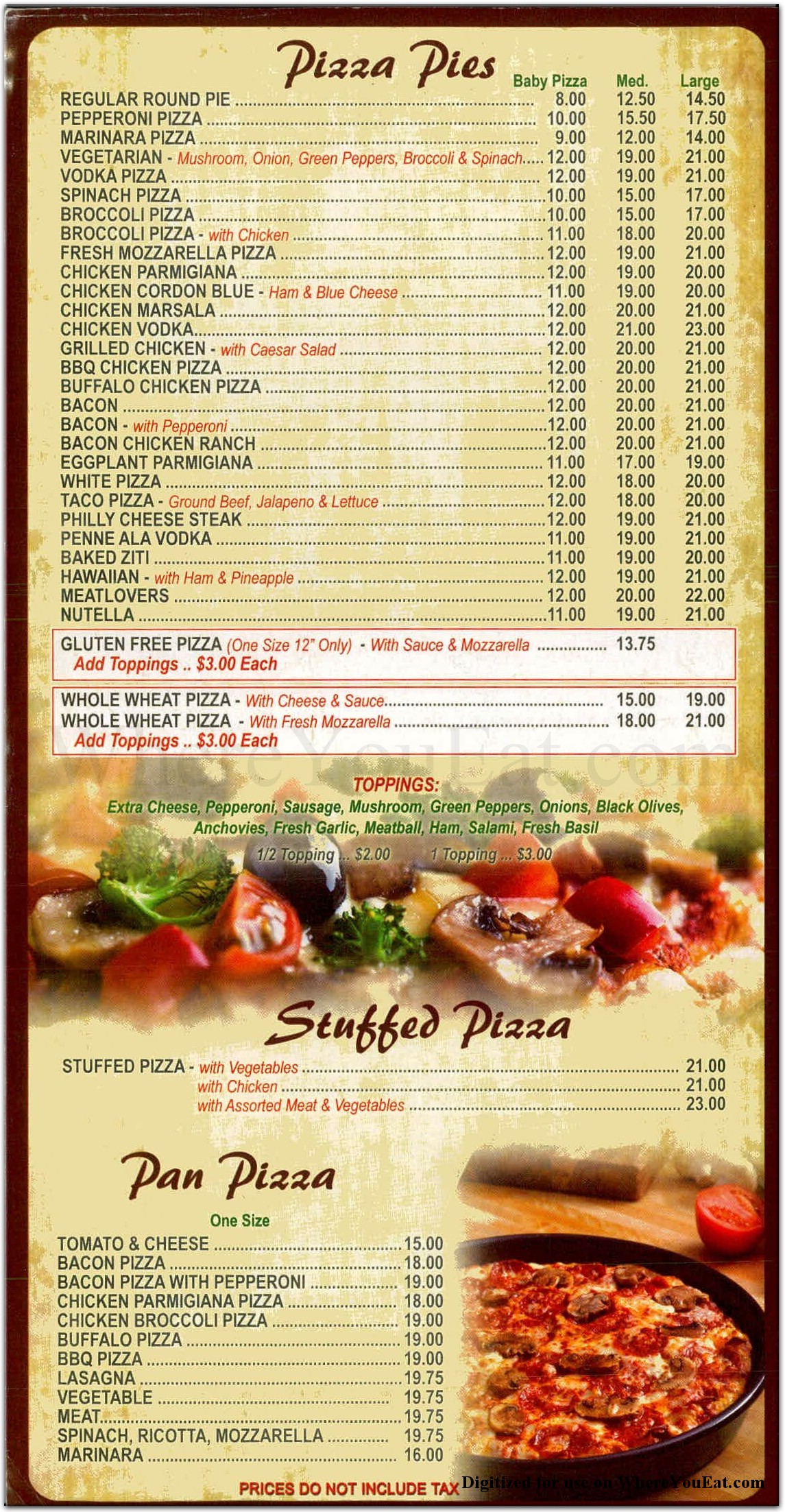 Brooklyn Pizzeria Restaurant in Brooklyn / Official Menus & Photos