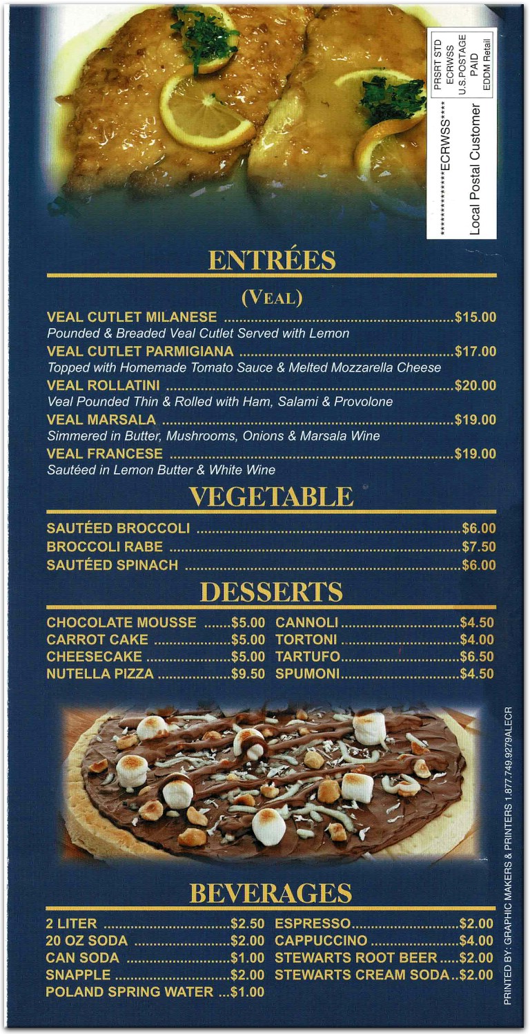 Pino Restaurant in Brooklyn / Official Menus & Photos