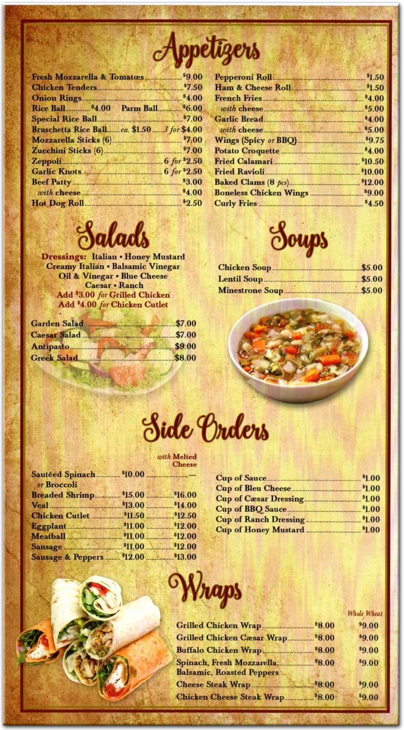 Famous Pino's Restaurant in Brooklyn / Official Menus & Photos