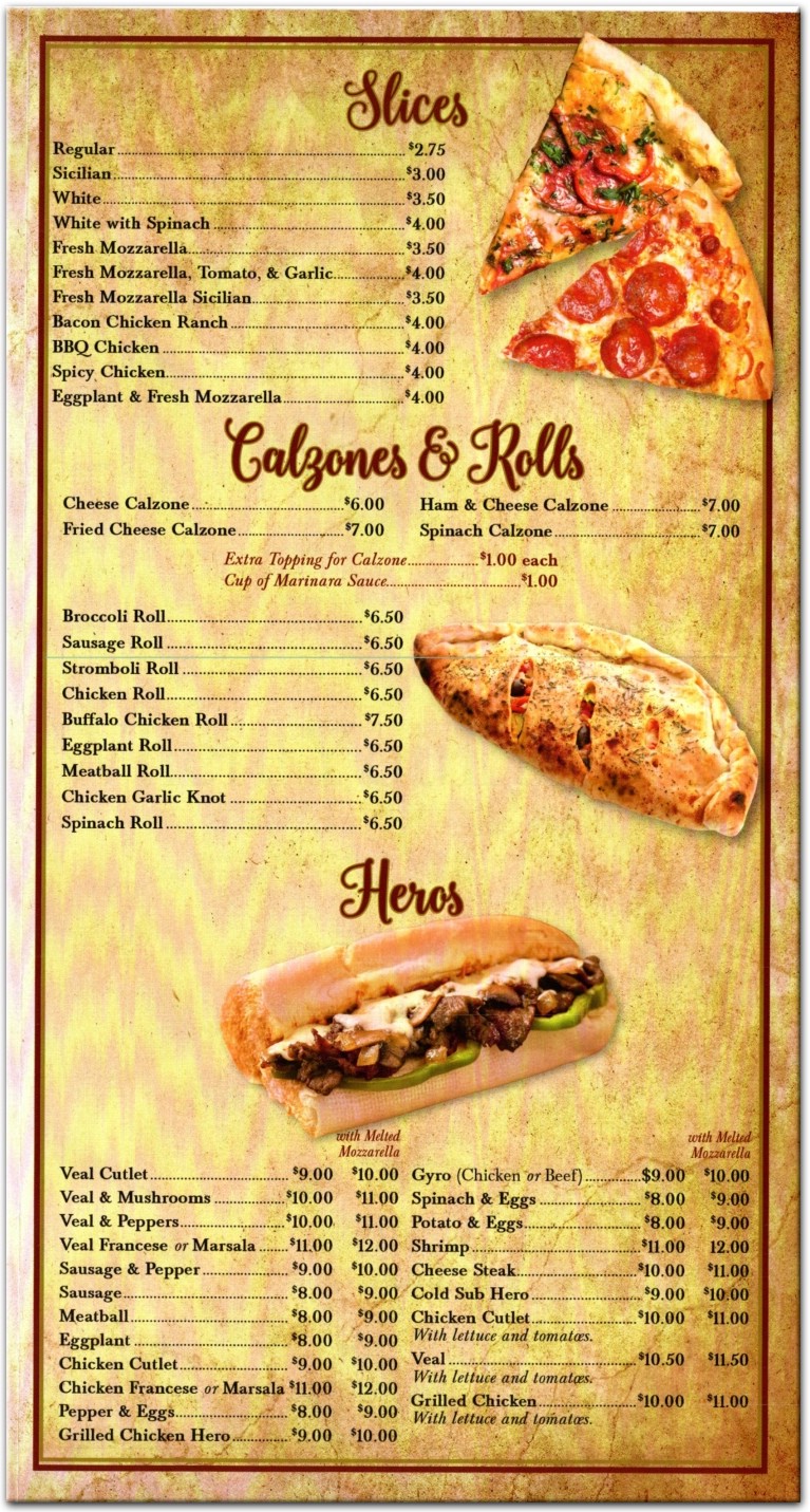 Famous Pino's Restaurant in Brooklyn / Official Menus & Photos