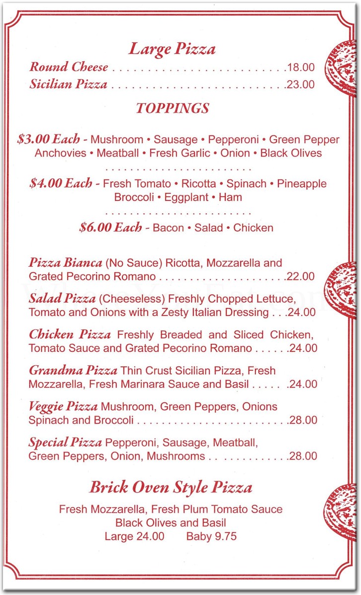 Smiling Pizza Restaurant in Brooklyn / Official Menus & Photos