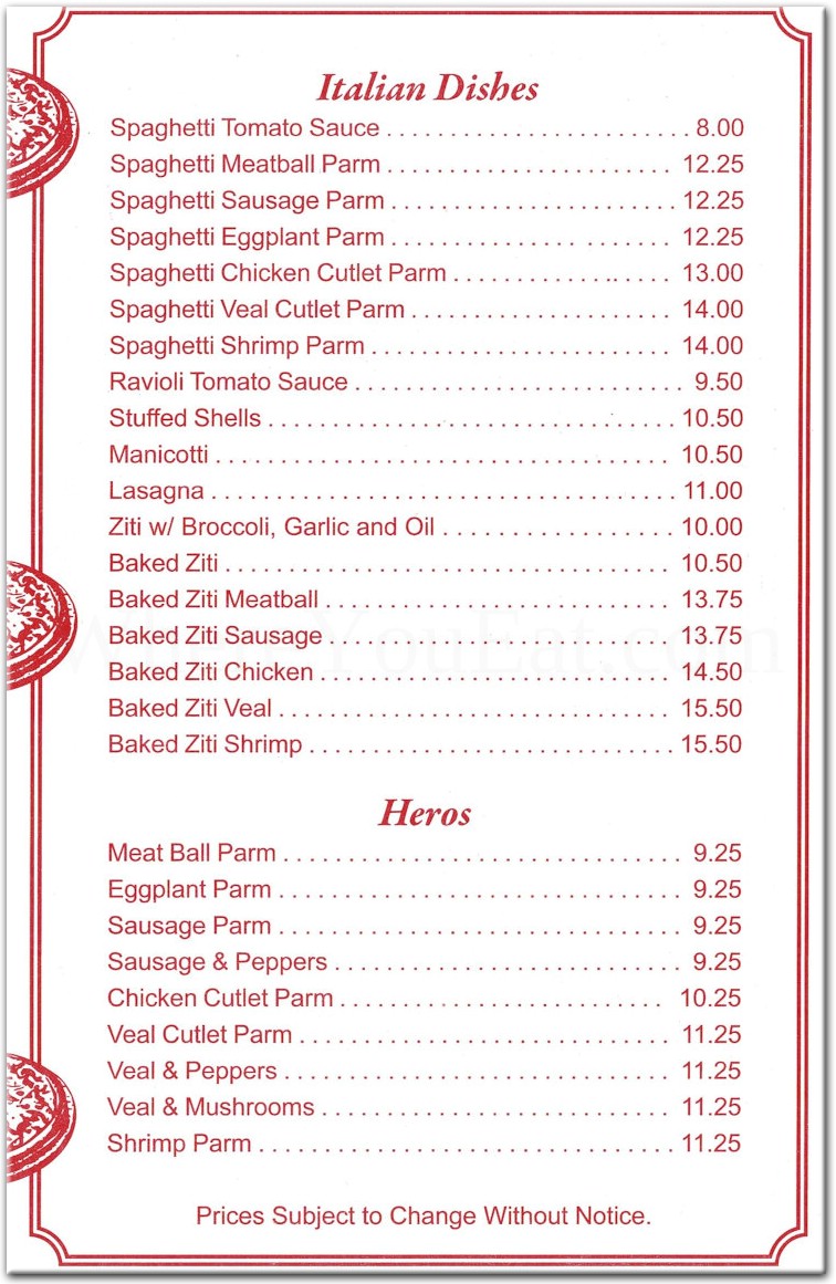 Smiling Pizza Restaurant in Brooklyn / Official Menus & Photos