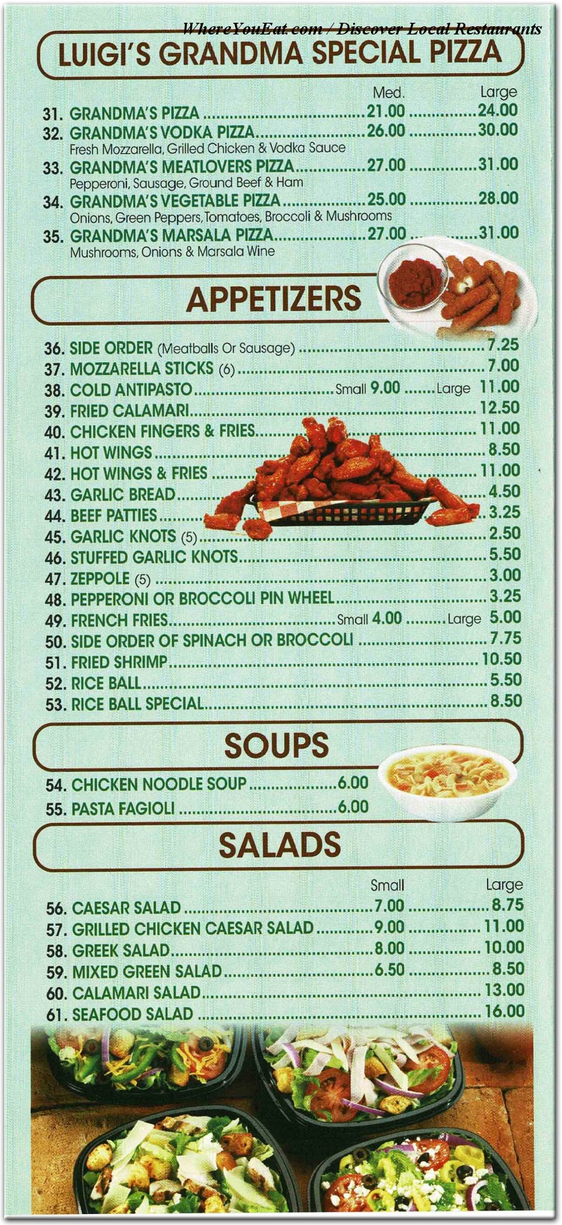 Luigi's Pizza Restaurant in Brooklyn / Menus & Photos