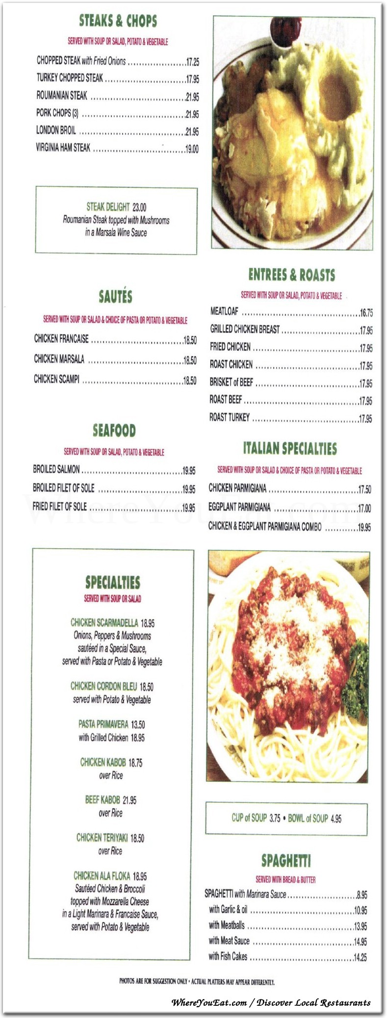 Spiro's Restaurant Restaurant in Brooklyn / Menus & Photos