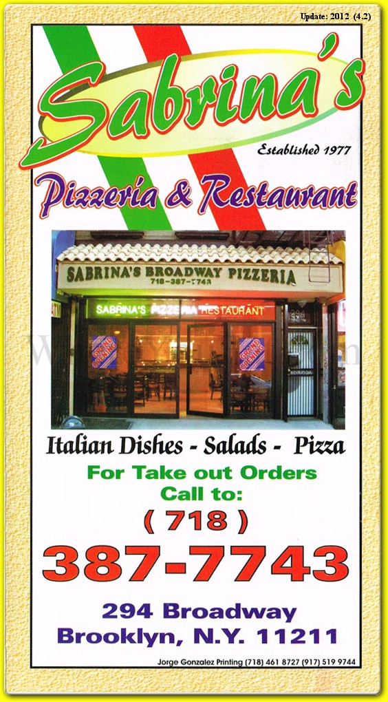 Sabrina's Restaurant in Brooklyn / Menus & Photos