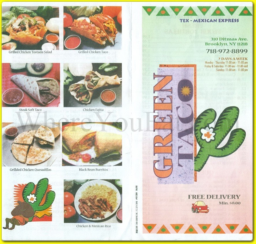 Green Taco-CLOSED Restaurant in Brooklyn / Menus & Photos