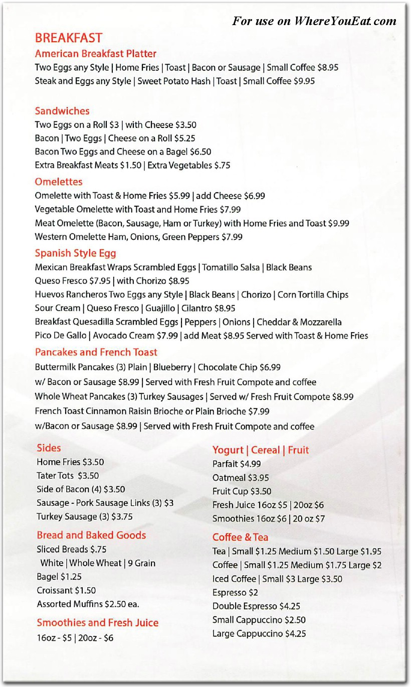 Upscale International Cafe Restaurant in Queens / Official Menus & Photos