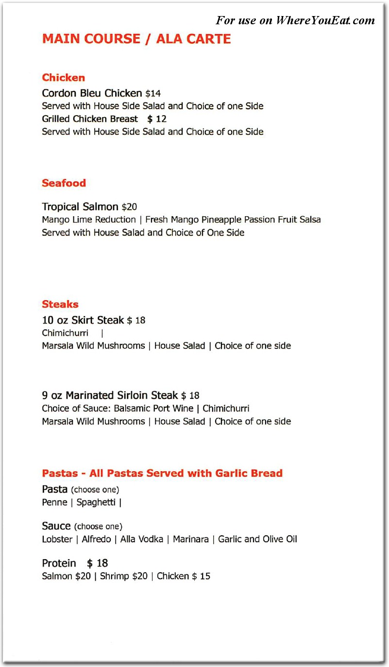 Upscale International Cafe Restaurant in Queens / Menus & Photos