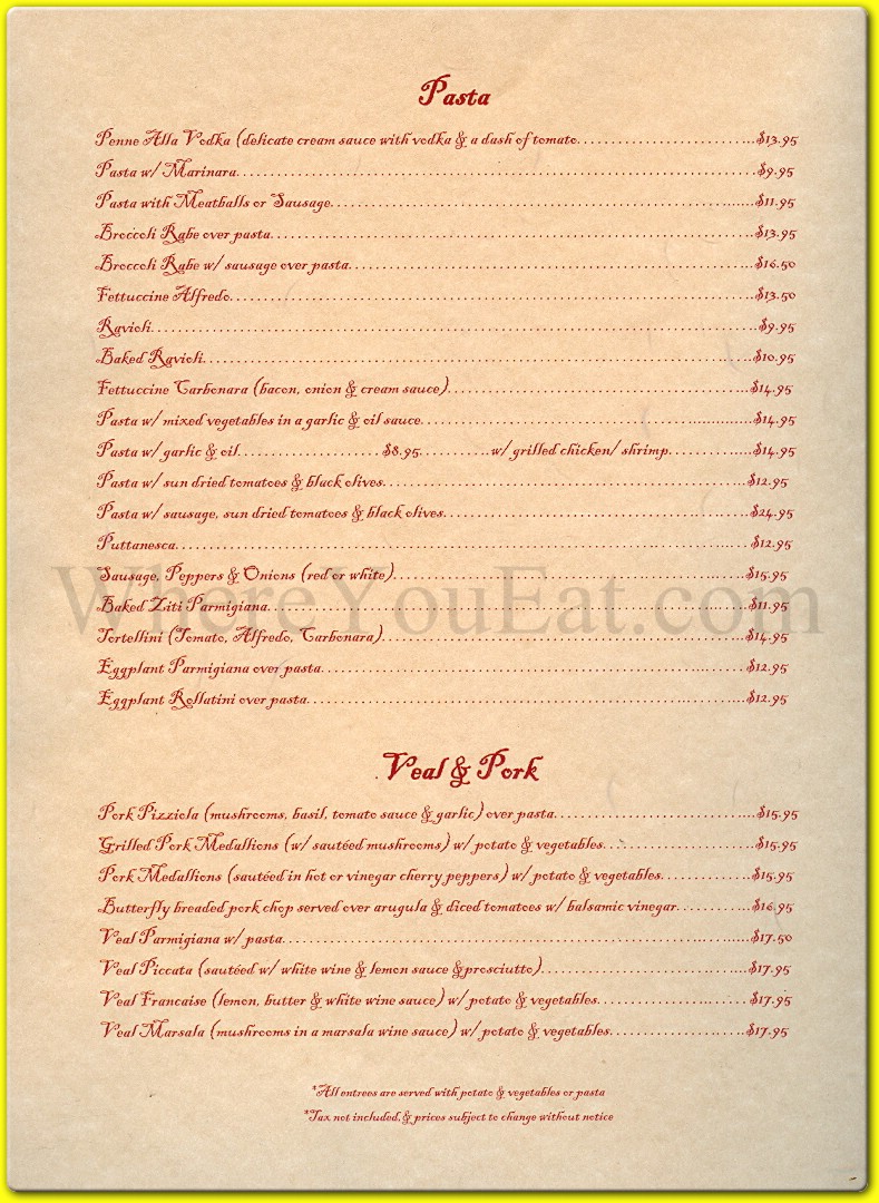 Randazzos Restaurant in Staten Island / Menus & Photos