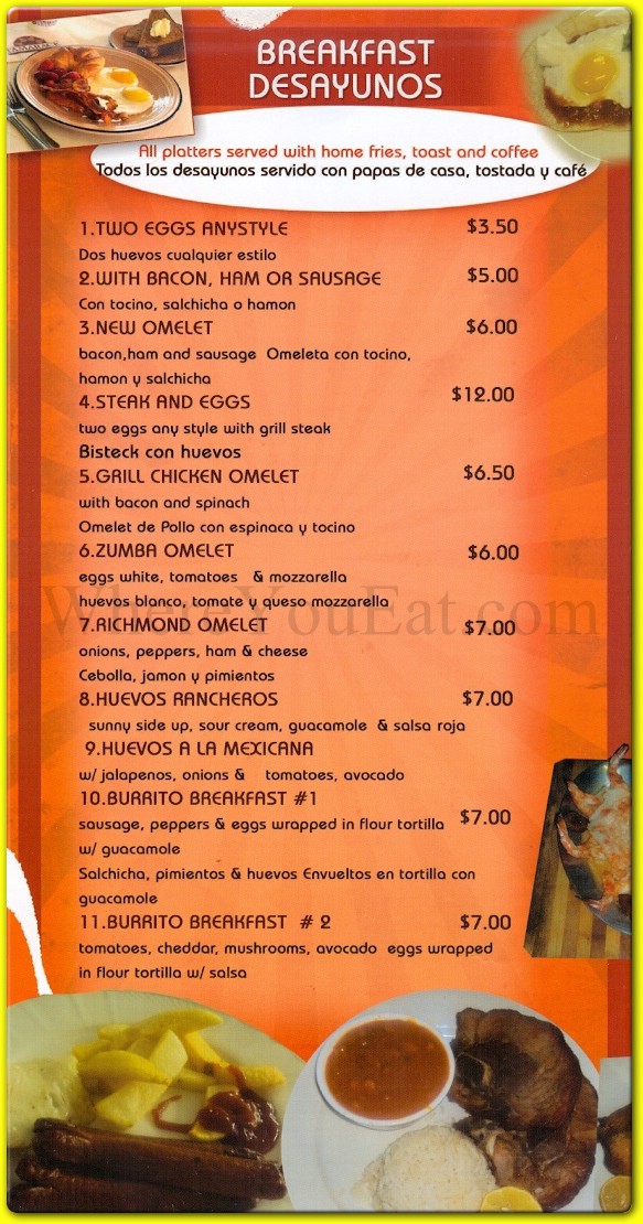 Zumba Restaurant in Staten Island / Menus & Photos