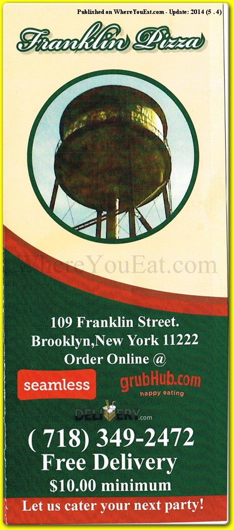 Franklin Pizza Restaurant in Brooklyn / Menus & Photos