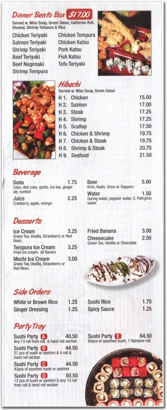 Fuji Japanese Cuisine Restaurant in Queens / Official Menus & Photos