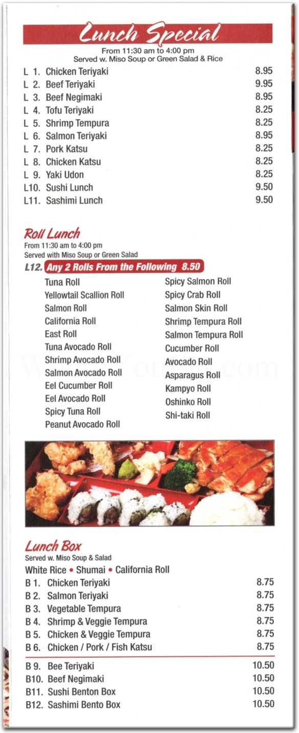 Fuji Japanese Cuisine Restaurant in Queens / Official Menus & Photos