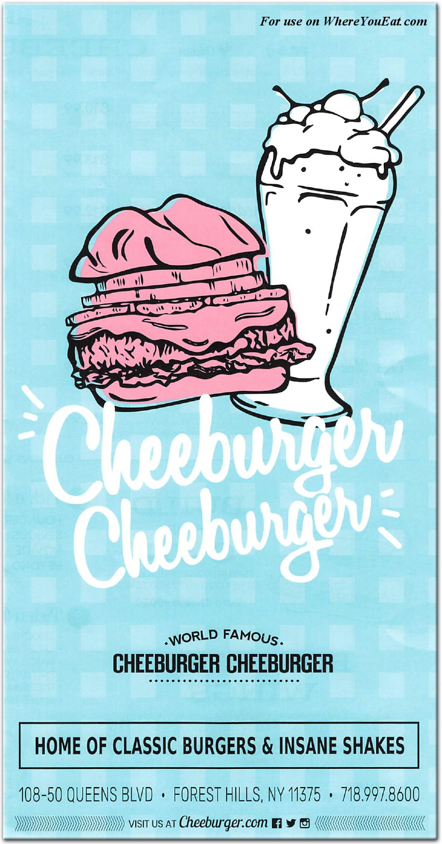 Cheeburger Cheeburger Restaurant in Queens / Official Menus & Photos