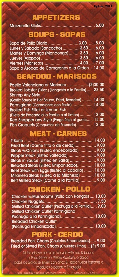 Chiquita's Restaurant in Queens / Menus & Photos