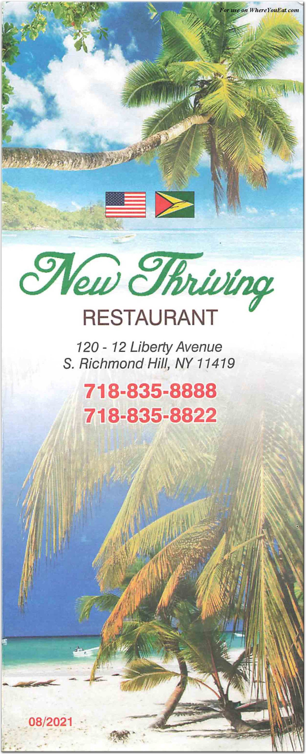 New Thriving Restaurant in Queens / Menus & Photos