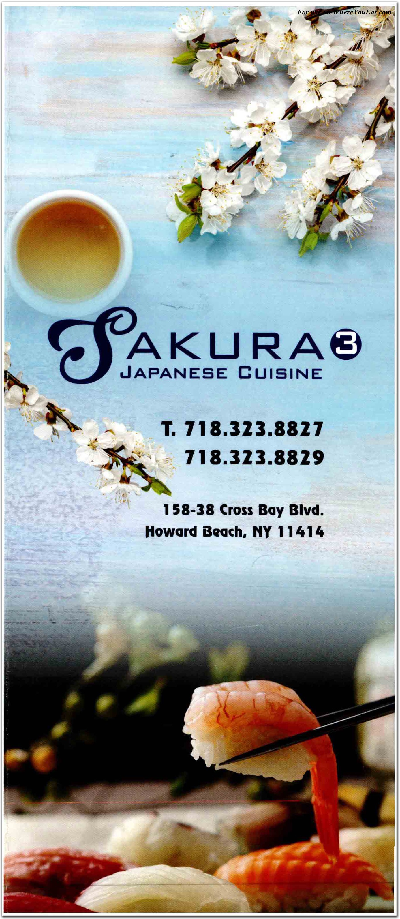 Sakura Restaurant in Queens / Official Menus & Photos
