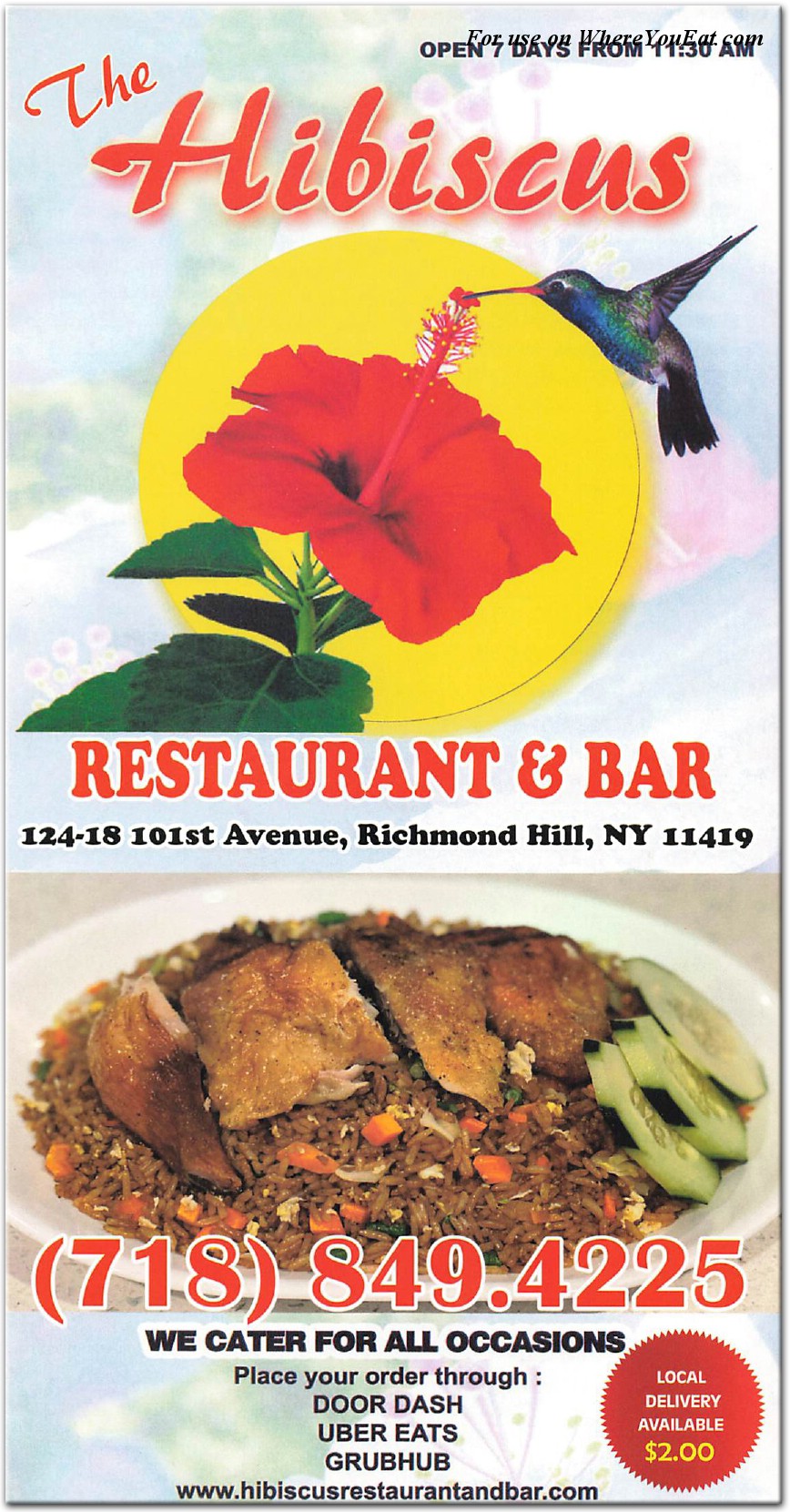 Hibiscus Restaurant in Queens / Menus & Photos