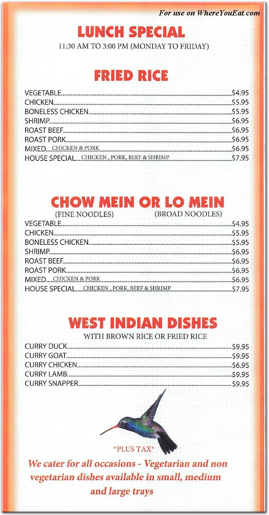 Hibiscus Restaurant in Queens / Menus & Photos