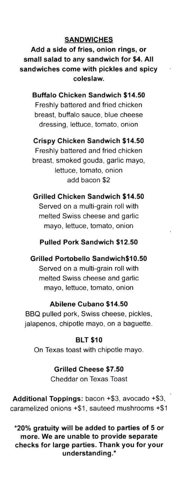 Abilene Restaurant in Brooklyn / Menus & Photos