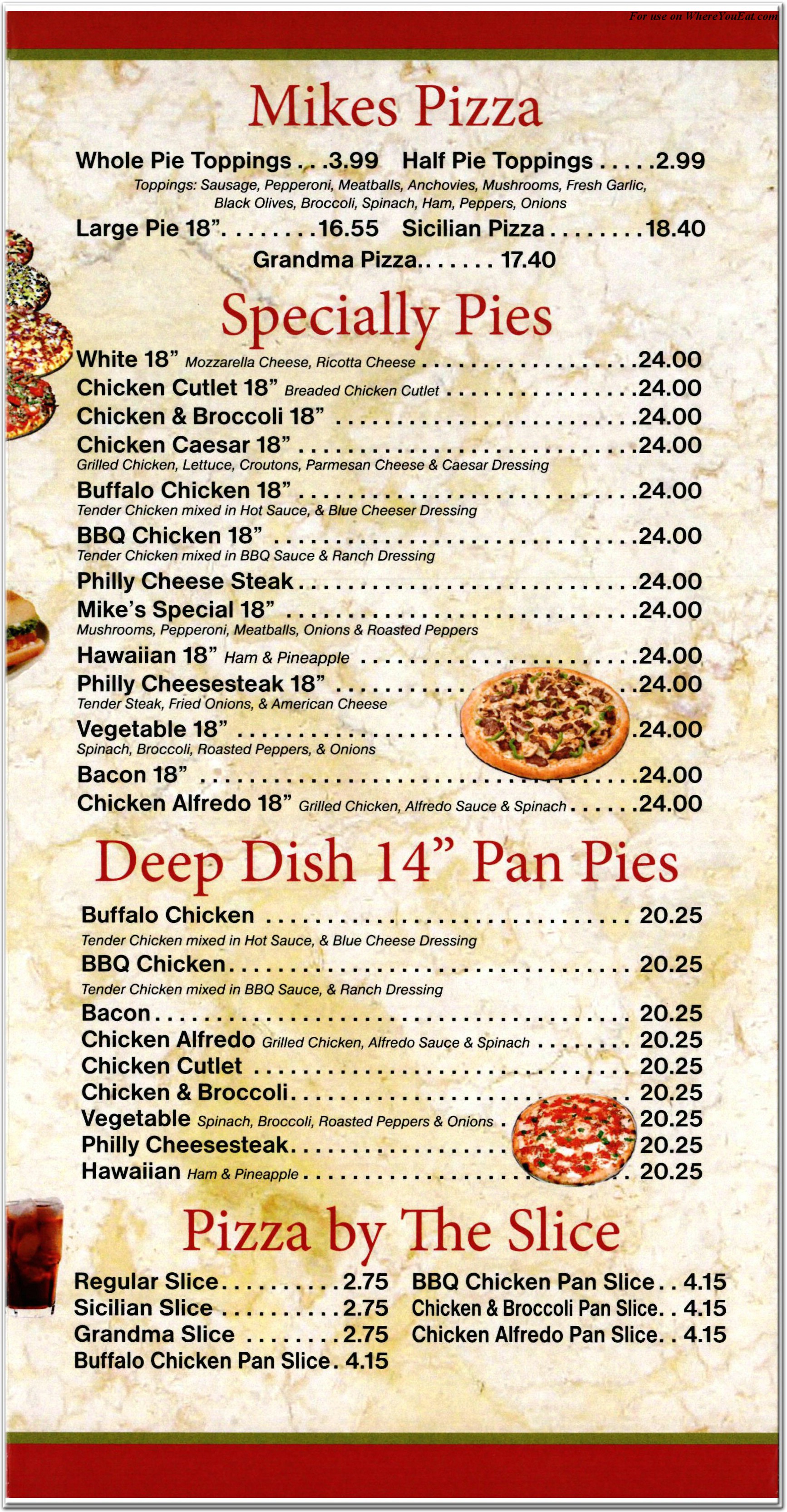 Mike's Pizza Restaurant in Brooklyn / Menus & Photos