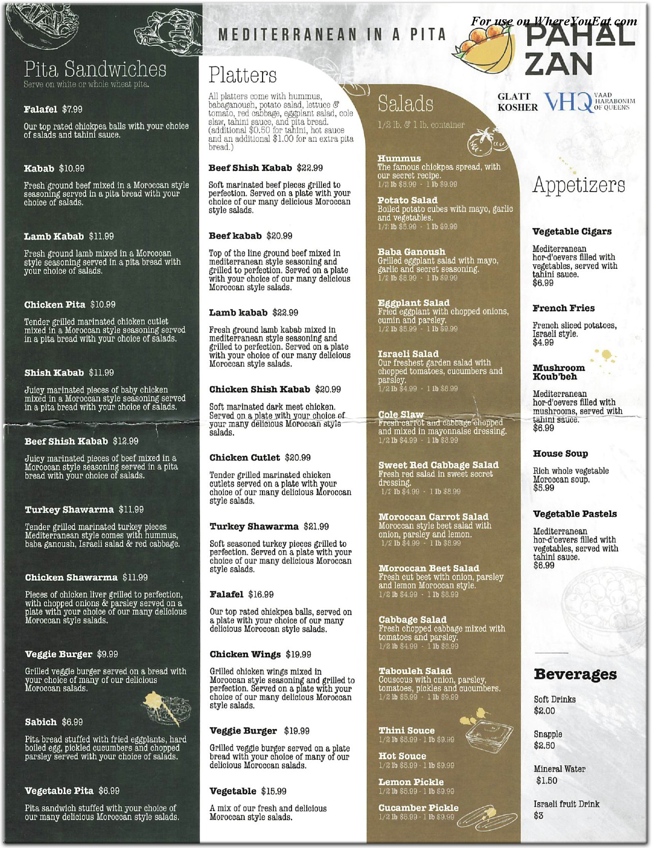 Pahal Zan Restaurant in Queens / Menus & Photos