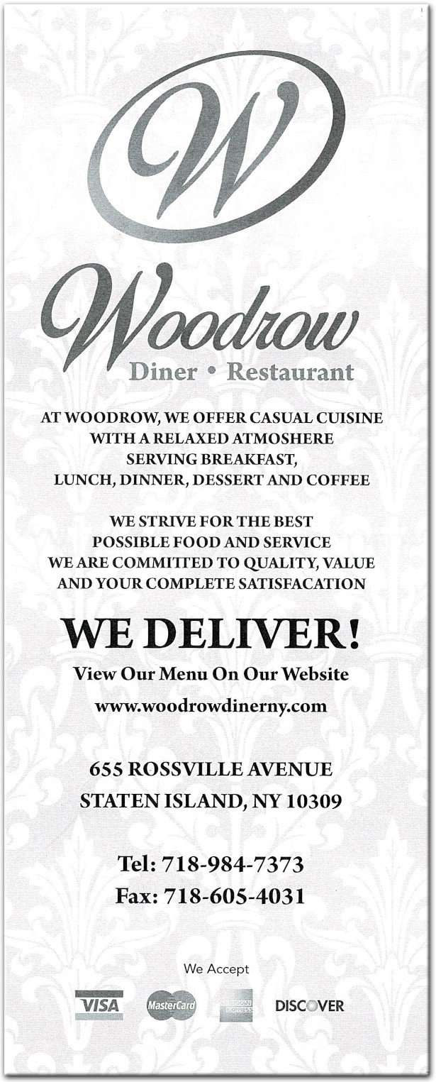 Woodrow Diner Restaurant in Staten Island / Menus & Photos
