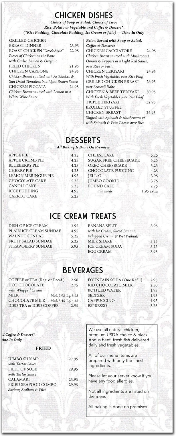 Woodrow Diner Restaurant in Staten Island / Menus & Photos