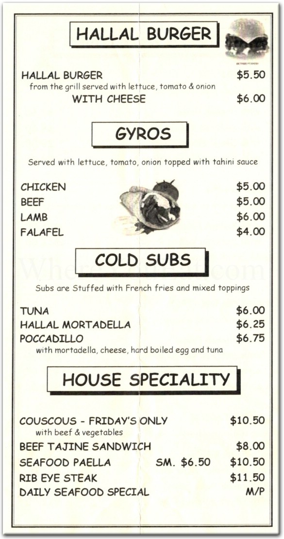 Halal Sandwich Shop Restaurant in Queens / Official Menus & Photos