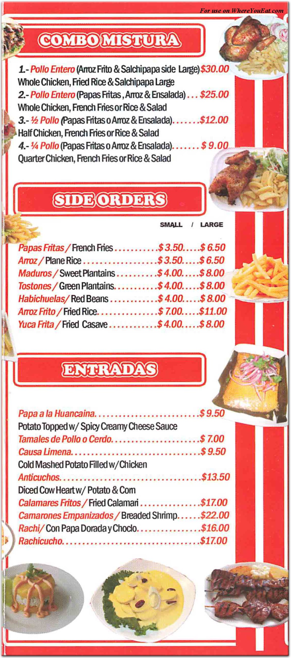 Mistura Peruana Restaurant in Queens / Menus & Photos