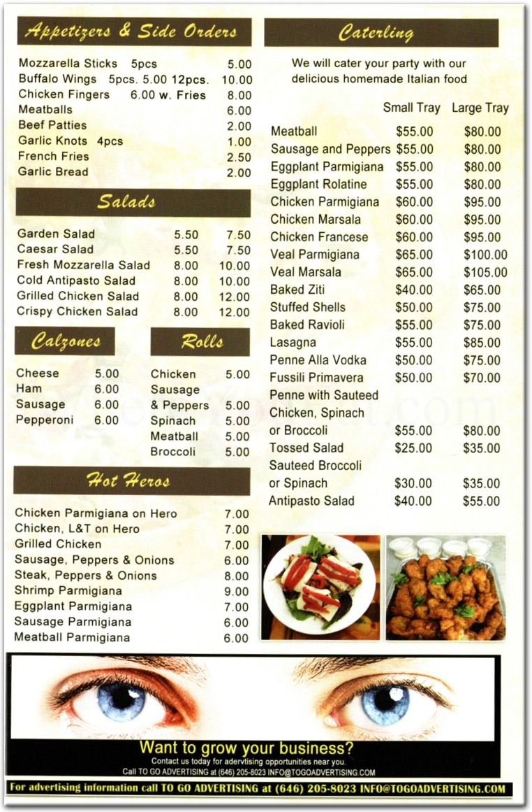 Milly's Pizzeria Restaurant in Brooklyn / Menus & Photos